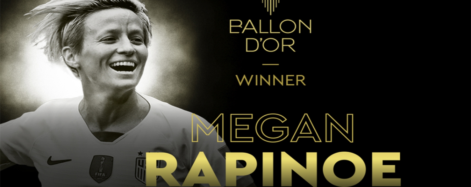 Megan Rapinoe ha vinto il Pallone d'Oro